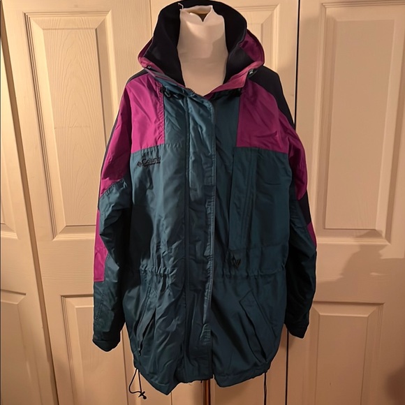 Columbia | Jackets & Coats | Columbia Teal And Purple Outdoor Jacket ...